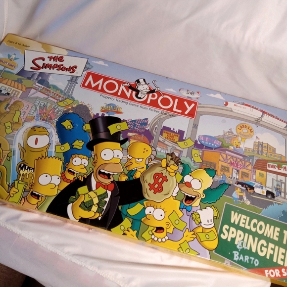 Parker Brothers | Games | The Simpsons Monopoly Board Game | Poshmark